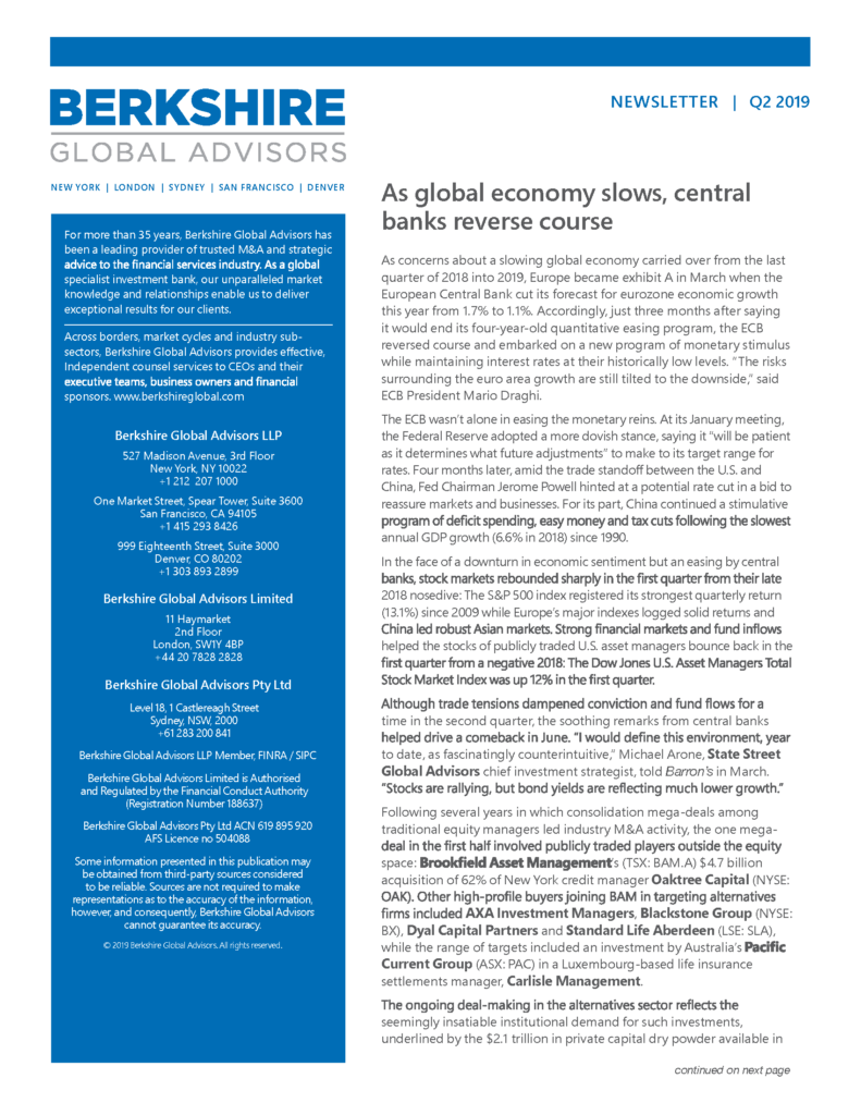 2019 Midyear Report - Berkshire Global Advisors