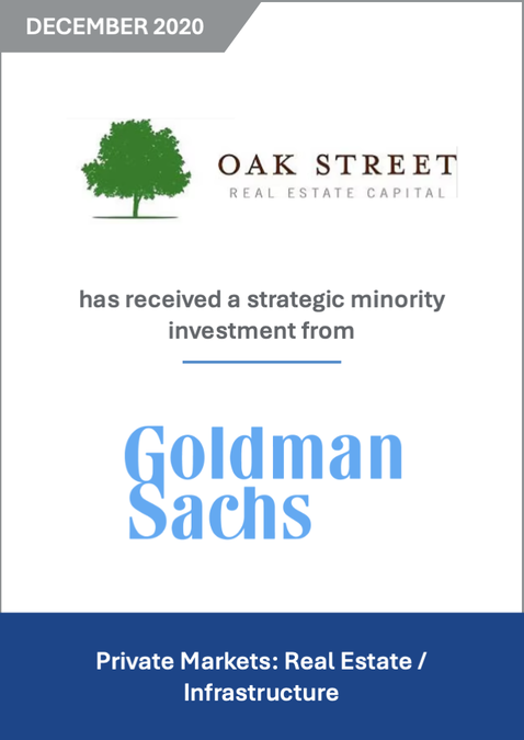 Berkshire Global Advisors acted as financial advisor to Oak Street Real ...