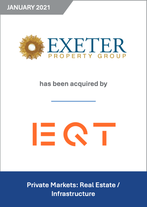 Berkshire Global Advisors acted as financial advisor to Exeter Property ...